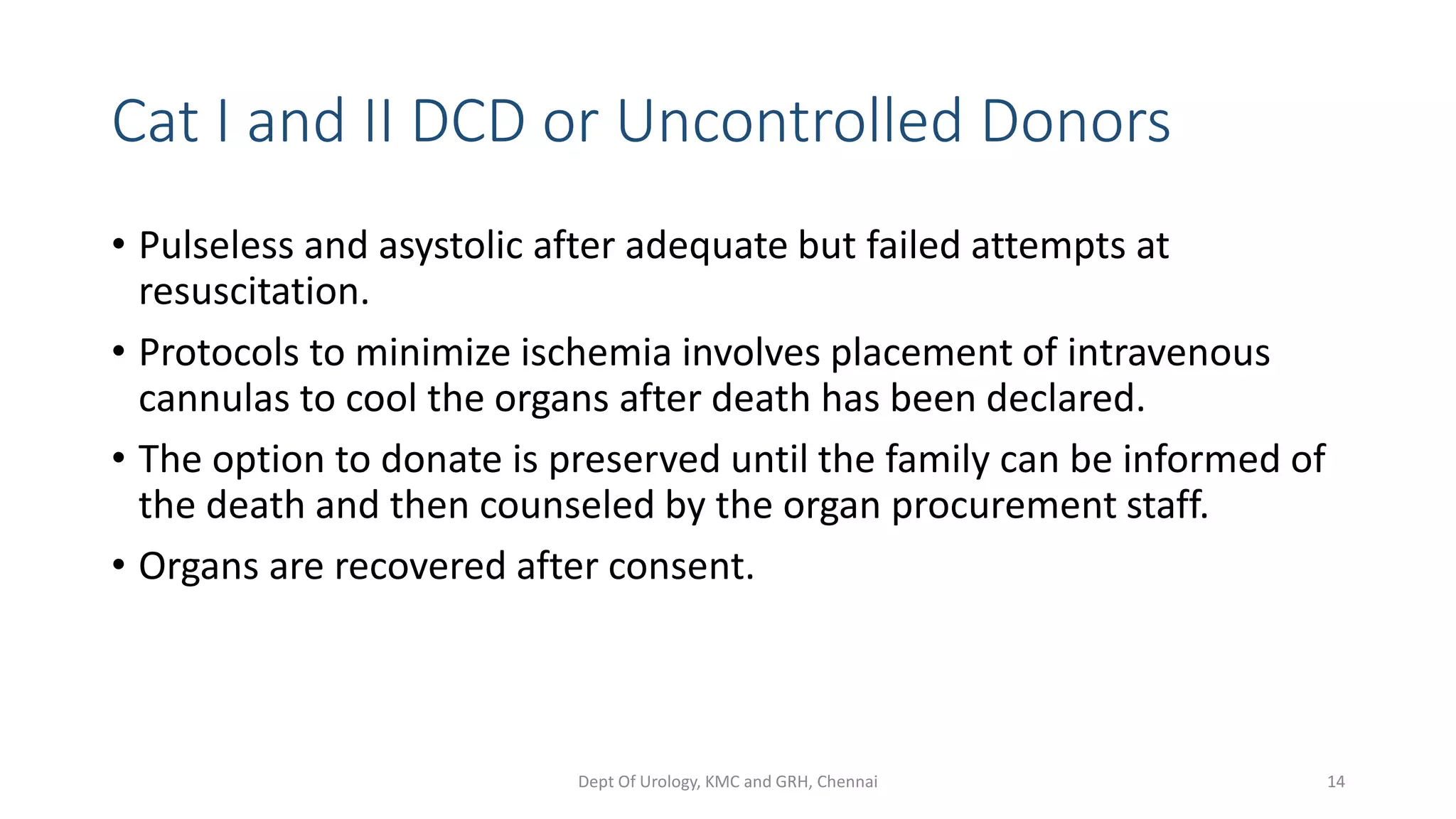 Renal transplant donor- selection | PDF
