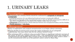 Renal transplantation surgery and its complications | PPTX