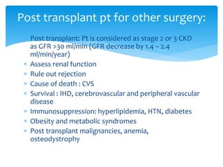 Renal transplant: anaesthetic implications & considerations | PPTX