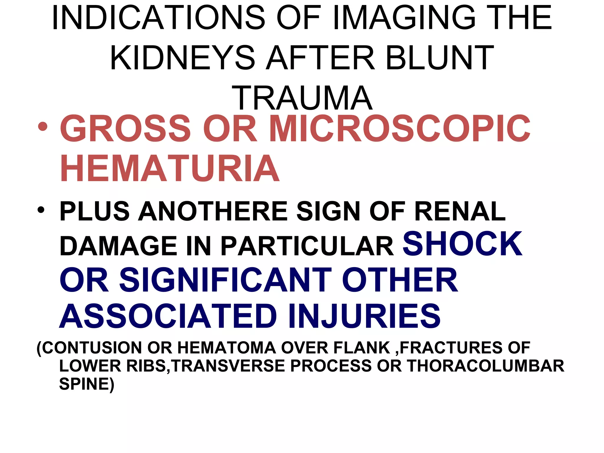 Renal trauma | PPT