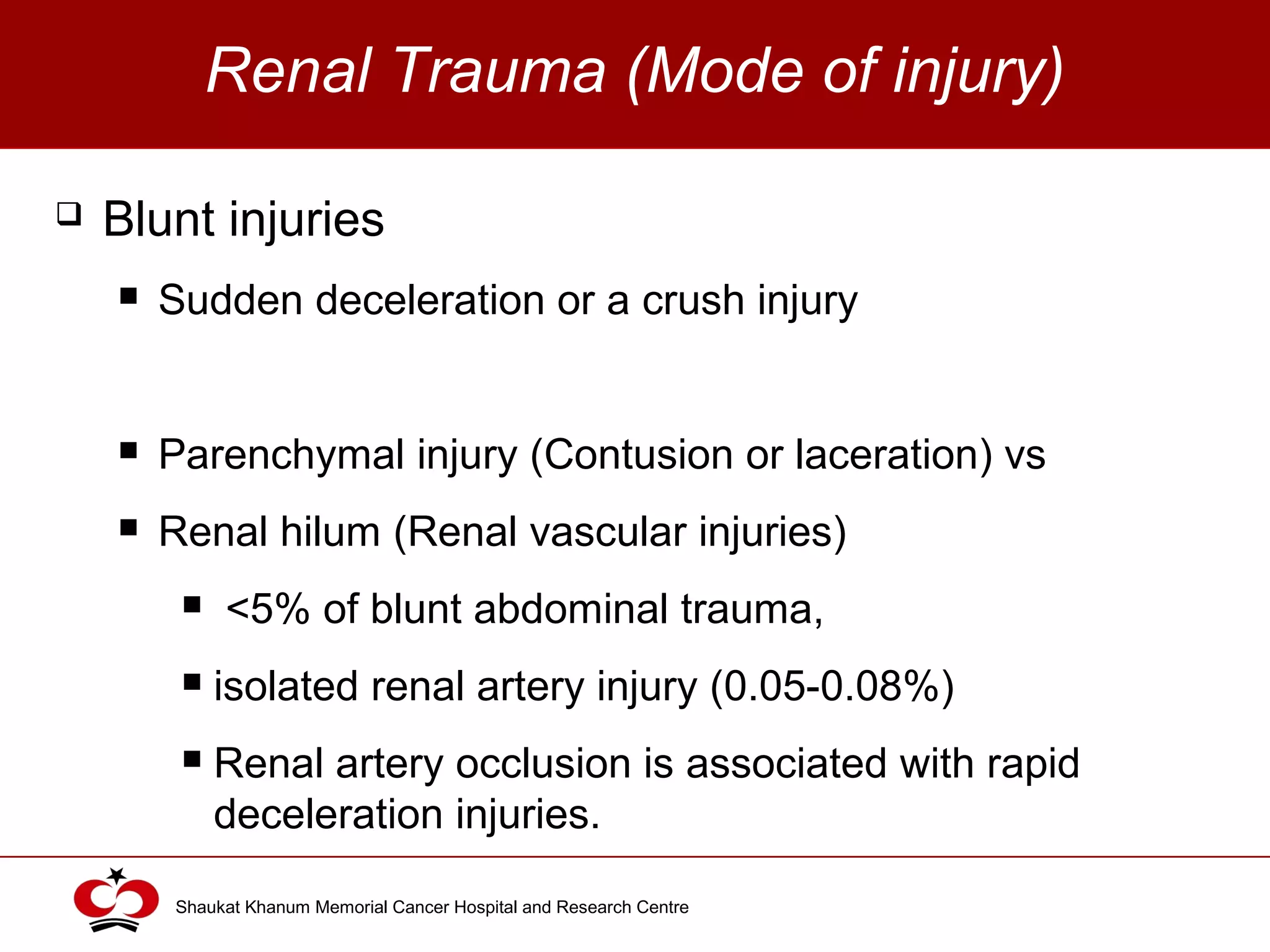 Renal trauma | PPT
