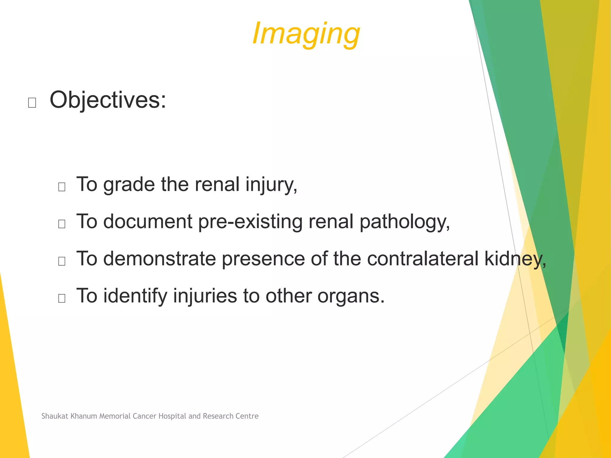 Management of Renal trauma | PPTX