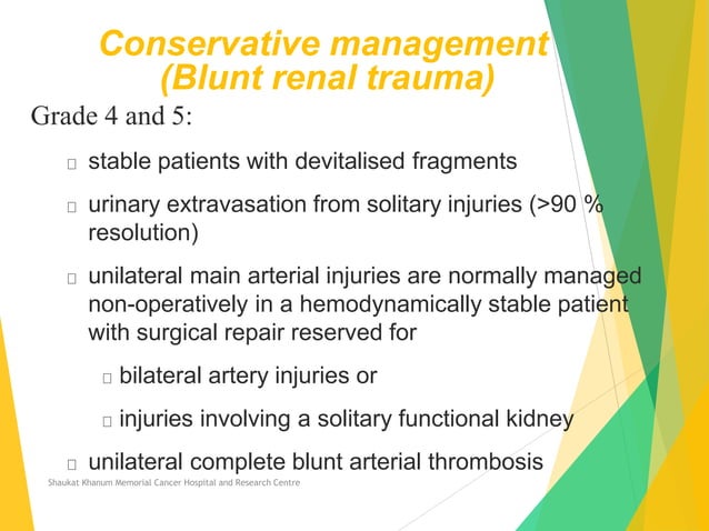 Management of Renal trauma | PPTX