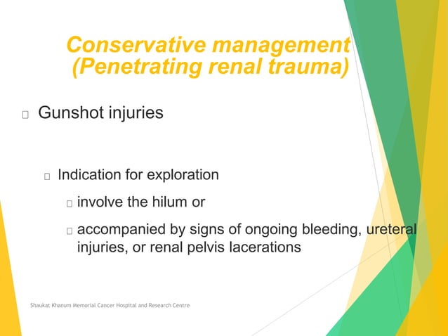 Management of Renal trauma | PPTX