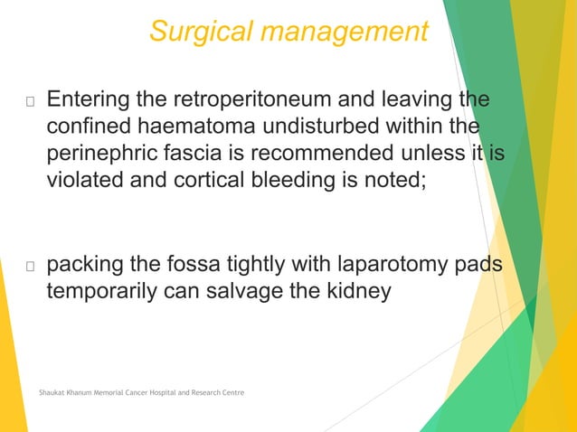 Management of Renal trauma | PPTX
