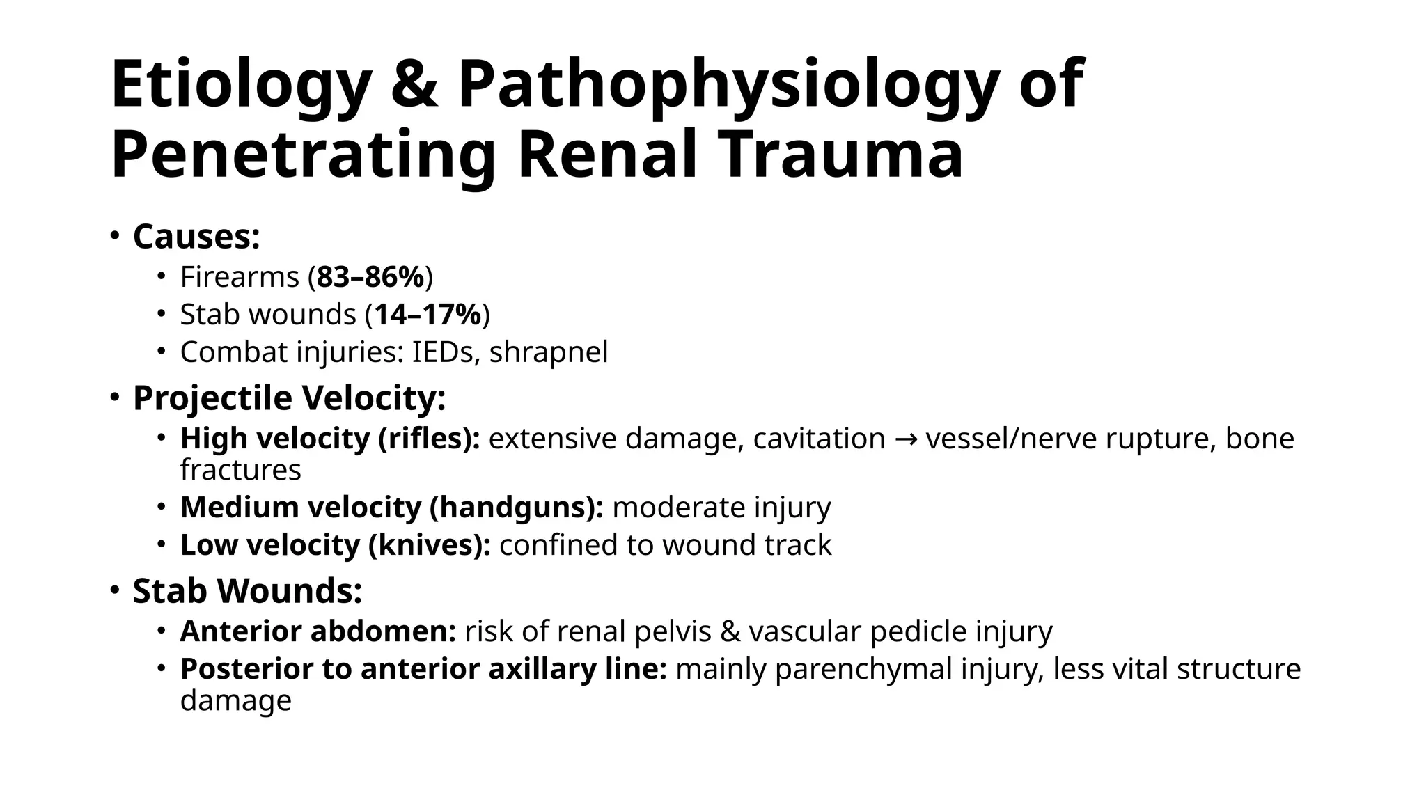Renal trauma case report, and review of journals | PPTX