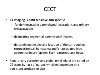 Renal trauma kidney injury | PPTX