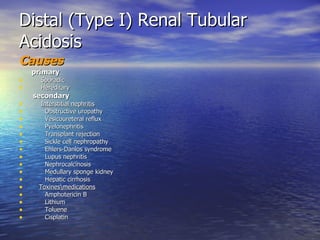 Renal Tubular Acidosis | PPT