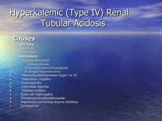 Renal Tubular Acidosis | PPT