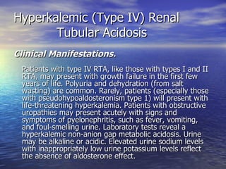 Renal Tubular Acidosis | PPT