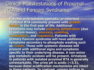 Renal Tubular Acidosis | PPT