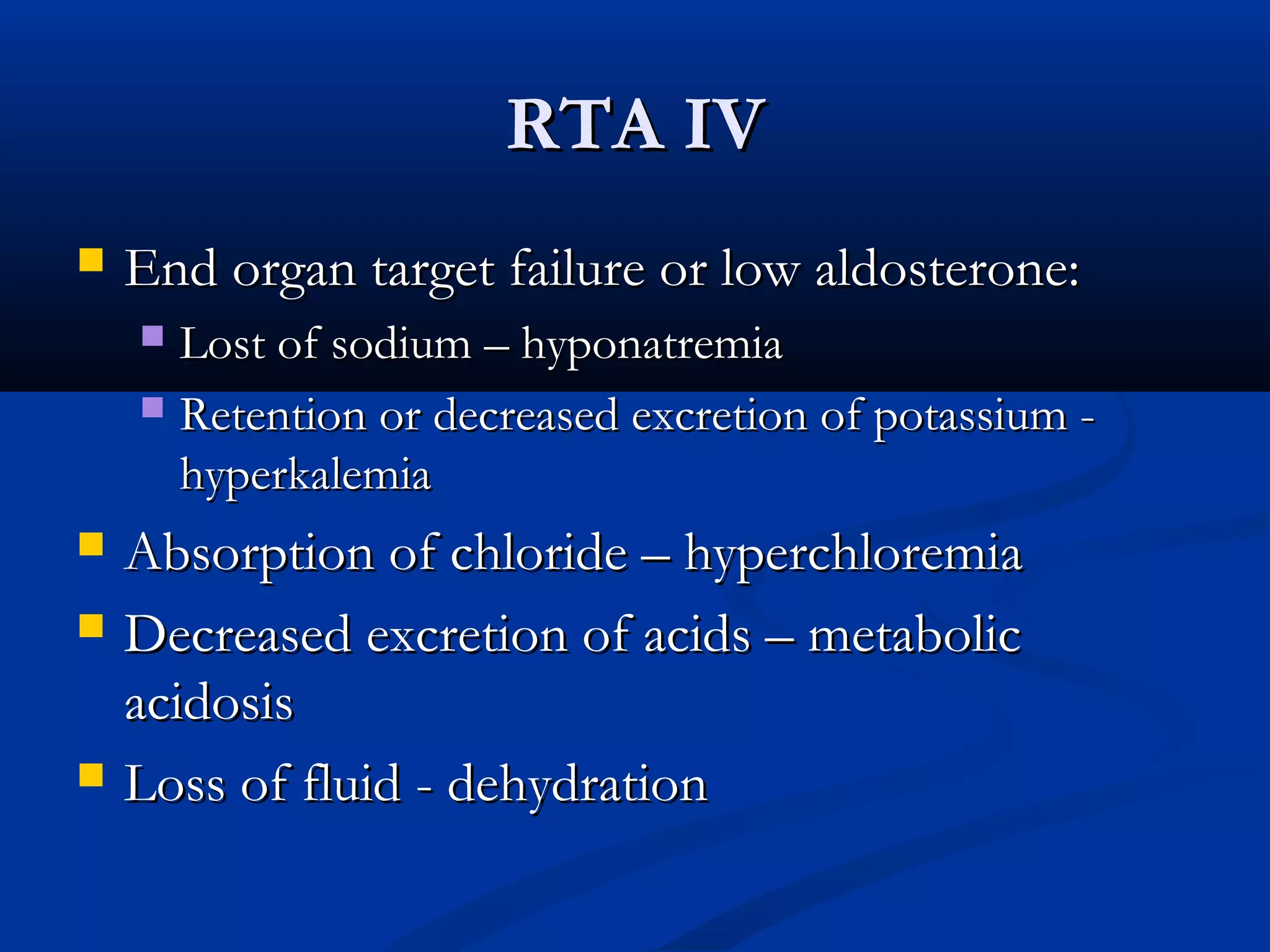 Renal tubular acidosis | PPT