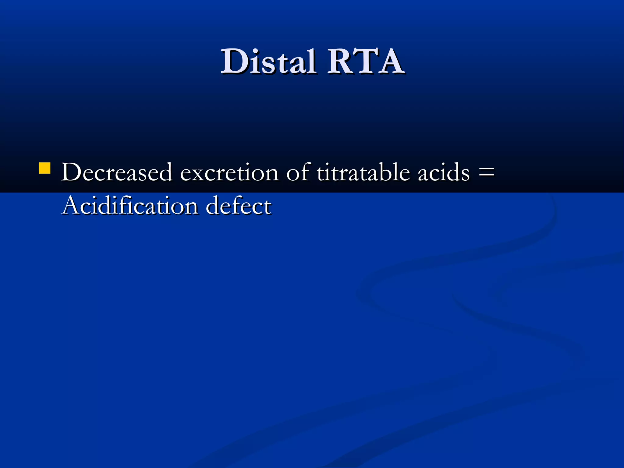 Renal tubular acidosis | PPT