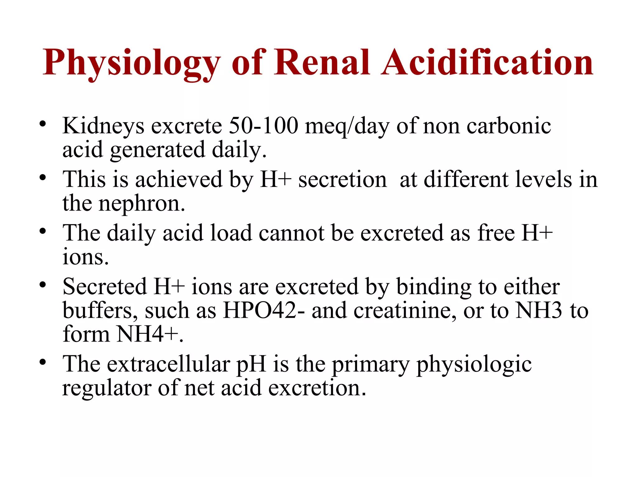 Renal tubular acidosis | PPT