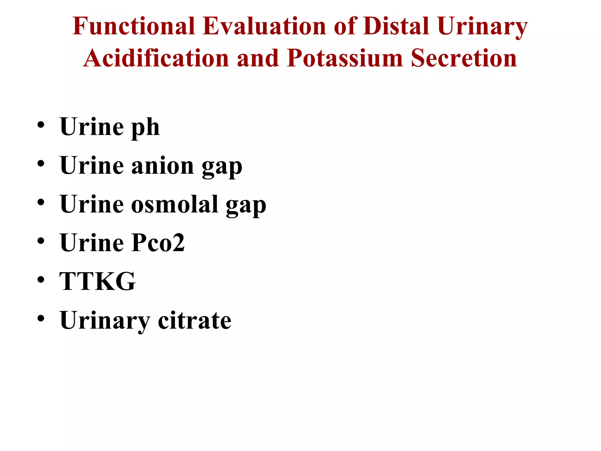 Renal Tubular Acidosis Ppt