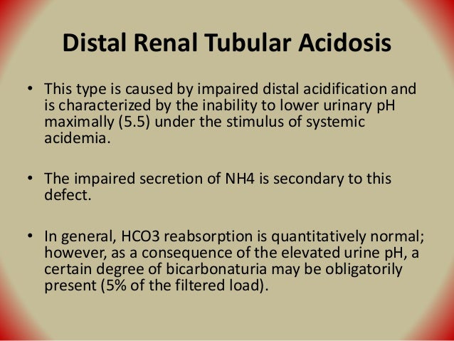 Renal tubular acidosis