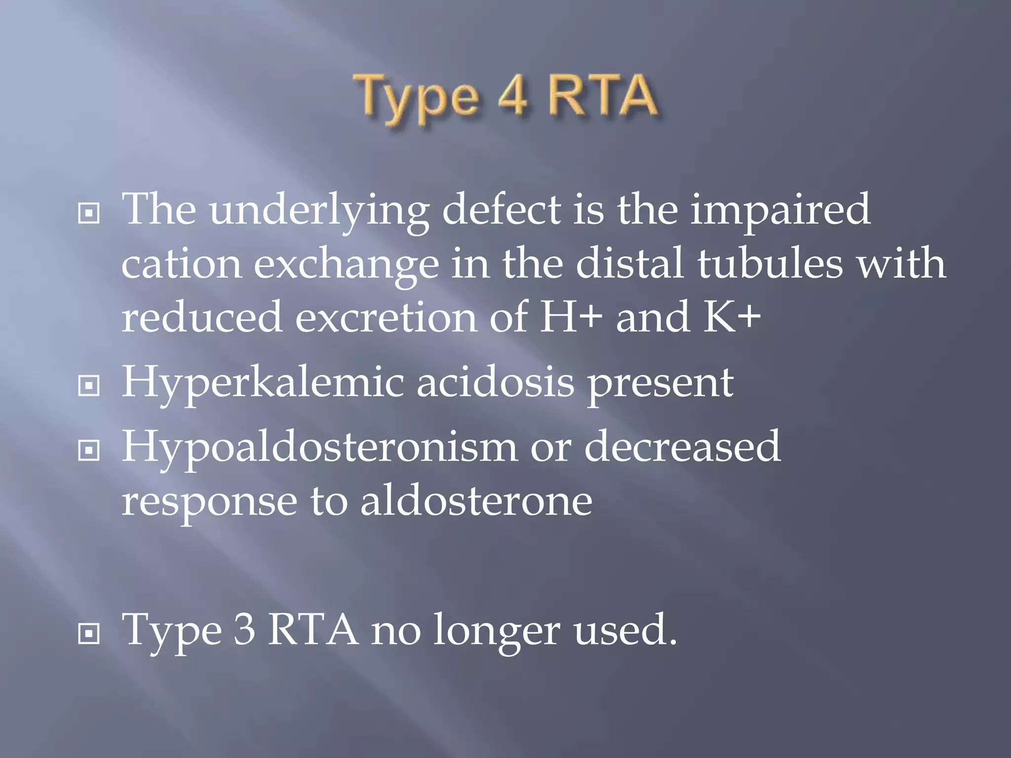 Renal tubular acidosis | PPTX