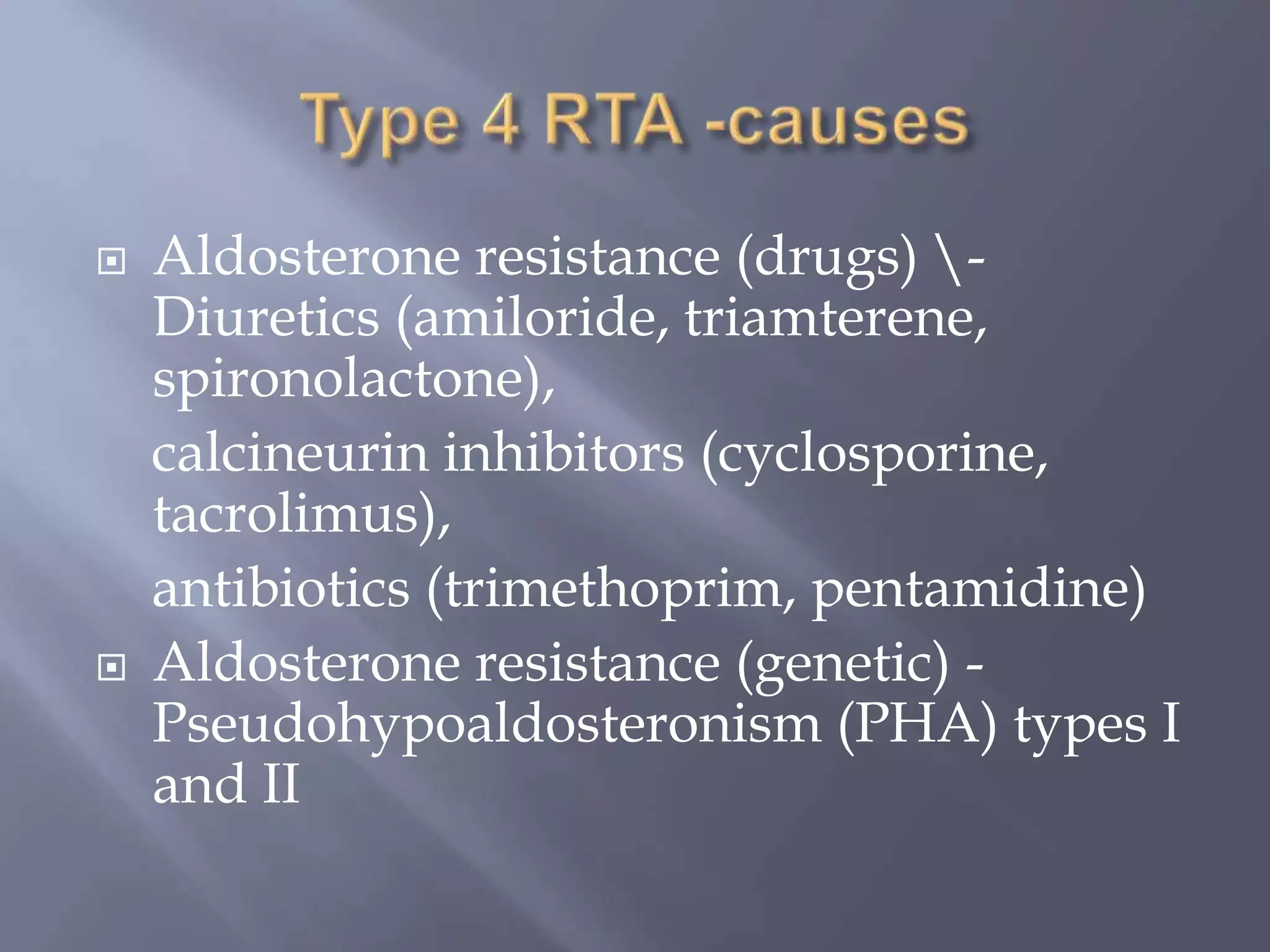 Renal tubular acidosis | PPTX