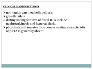 Renal tubular acidosis | PDF