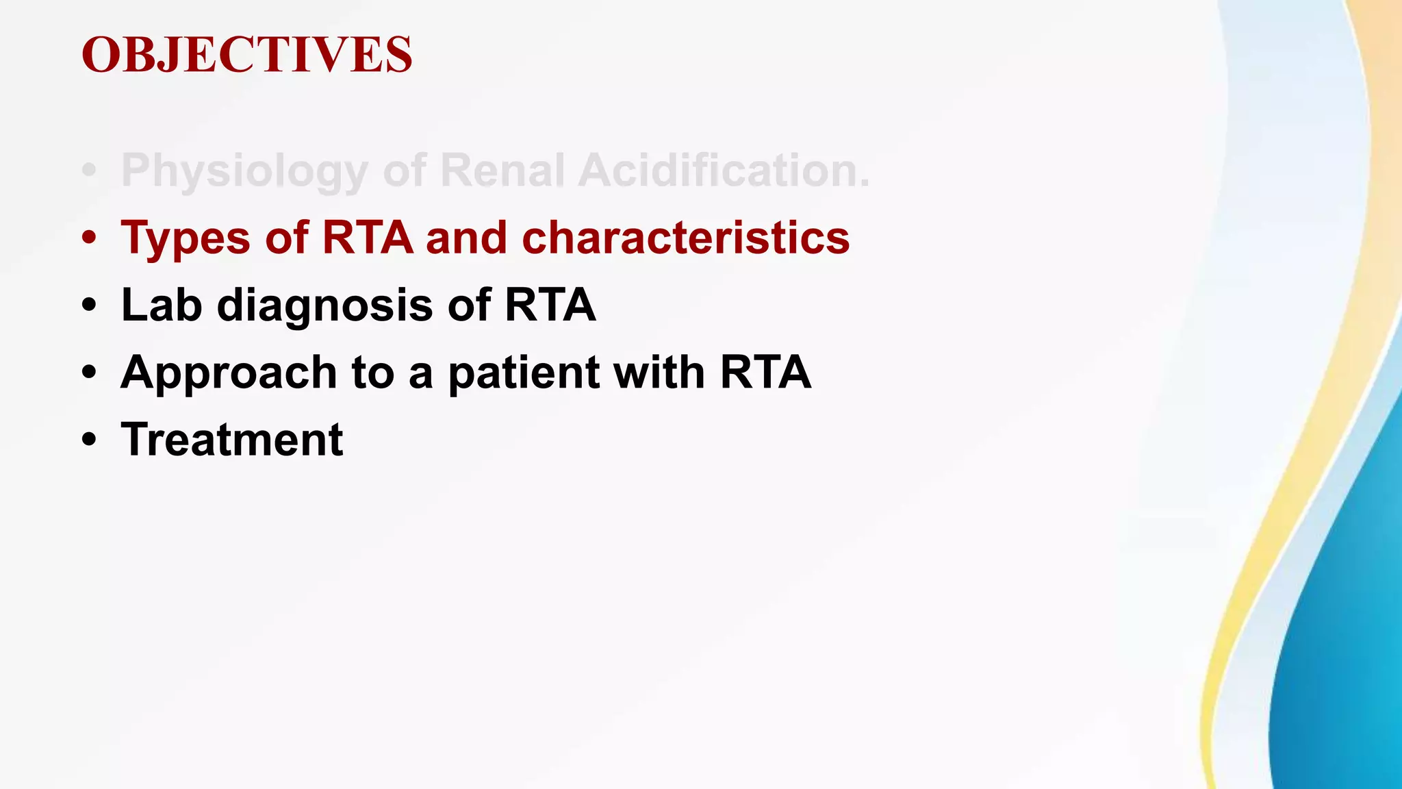 Renal Tubular Acidosispptx
