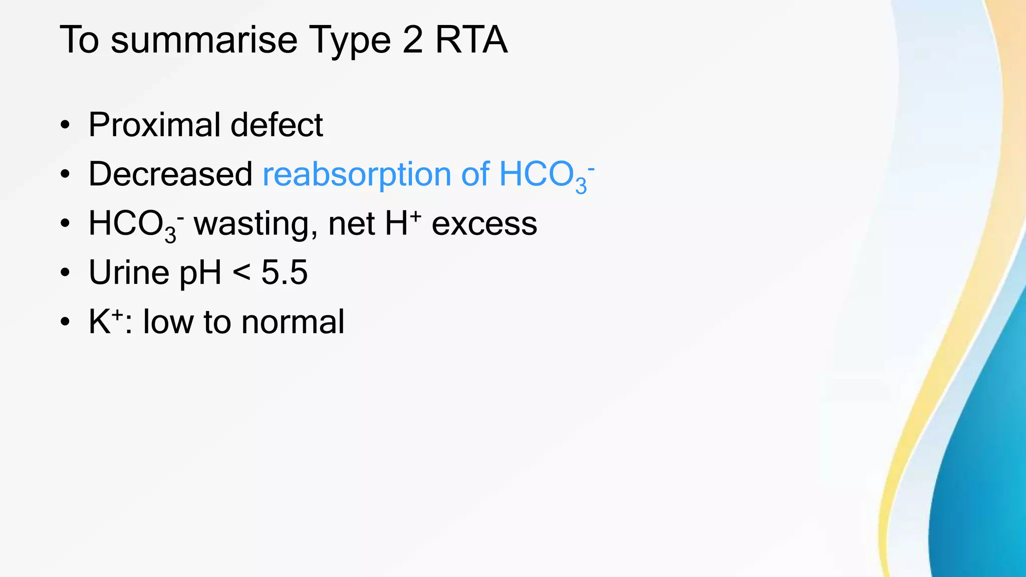Renal Tubular Acidosispptx