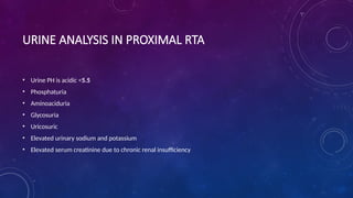 Renal tubular acidosis in paediatric age group | PPT