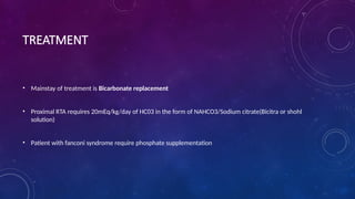 Renal tubular acidosis in paediatric age group | PPT