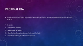Renal tubular acidosis in paediatric age group | PPT