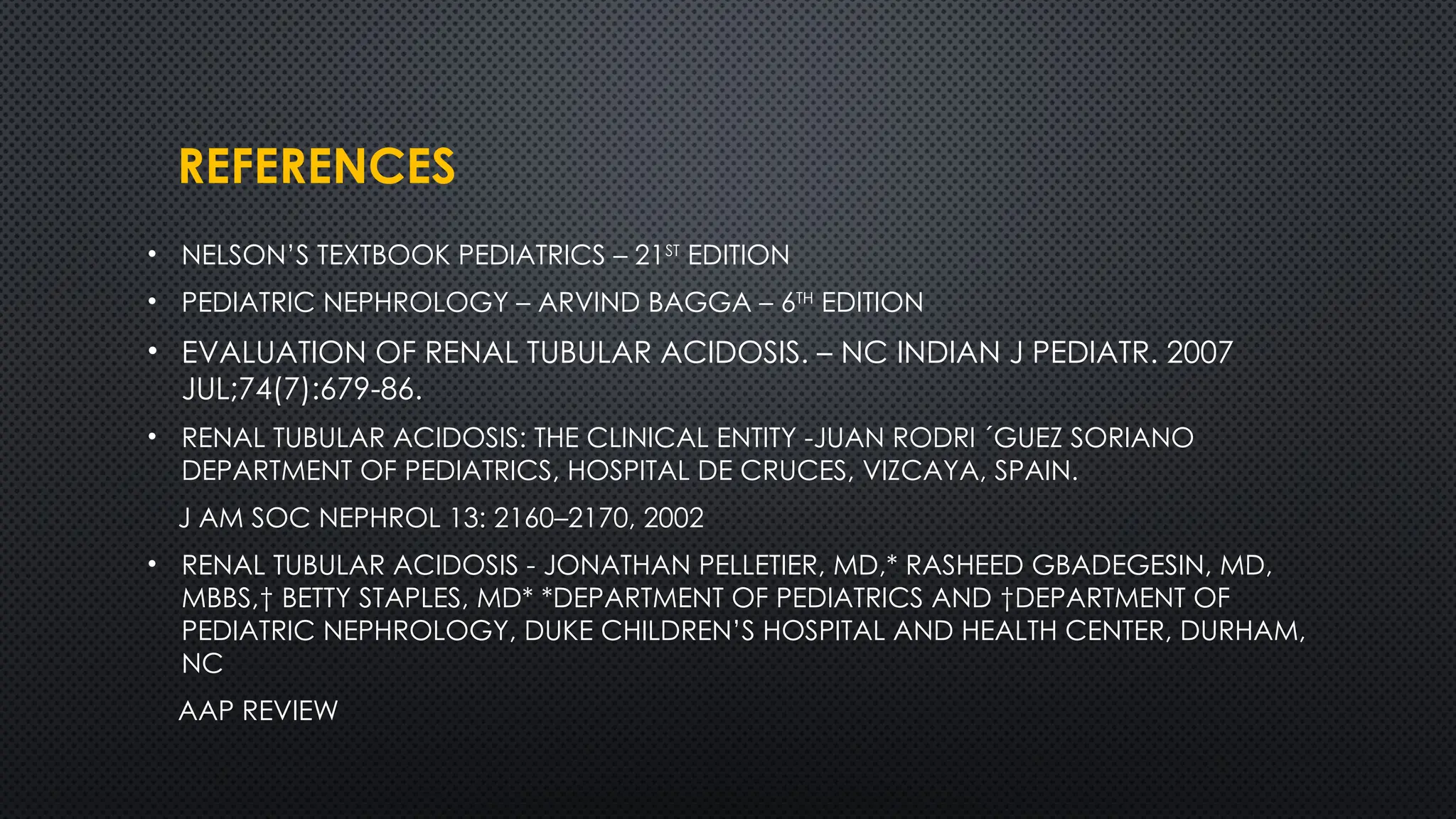 RENAL TUBULAR ACIDOSIS- RTA types and features | PPT