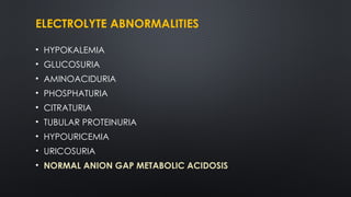 RENAL TUBULAR ACIDOSIS- RTA types and features | PPT