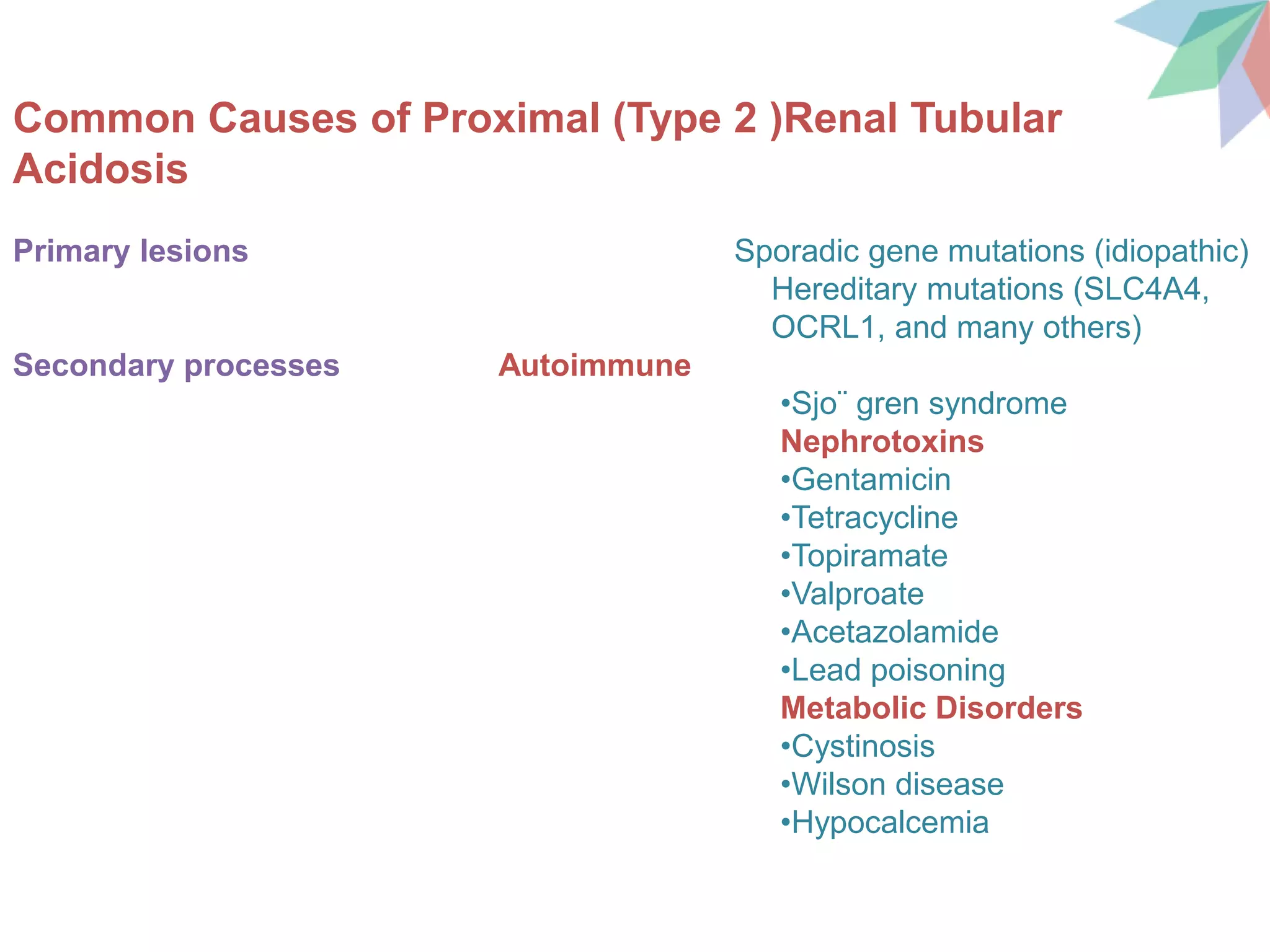 Renal Tubular Acidosis | PPTX