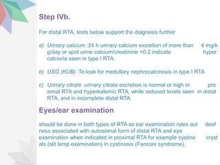 Renal Tubular Acidosis | PPTX