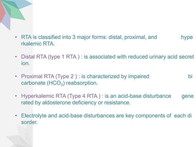 Renal Tubular Acidosis | PPTX | Endocrine and Metabolic Diseases ...