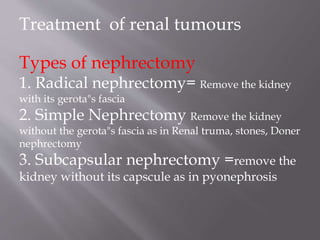 Renal tumor | PPTX