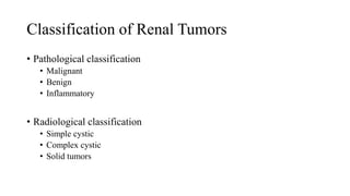 GENERAL OVERVIEW OF RENAL TUMORS. PowerPoint | PPT