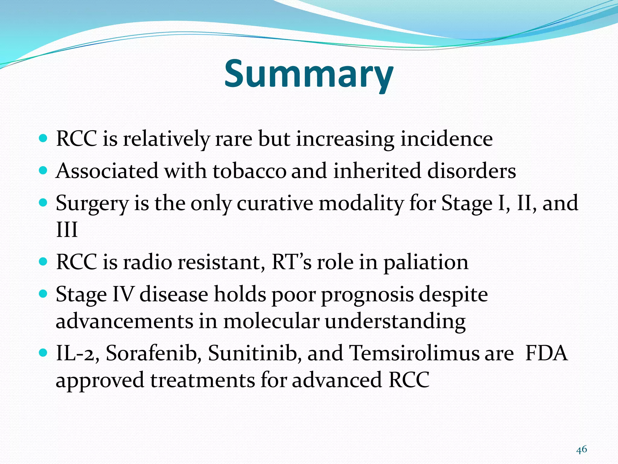 Renal Tumors, Renal Cell Carcinoma- Dr. Vandana | PPT