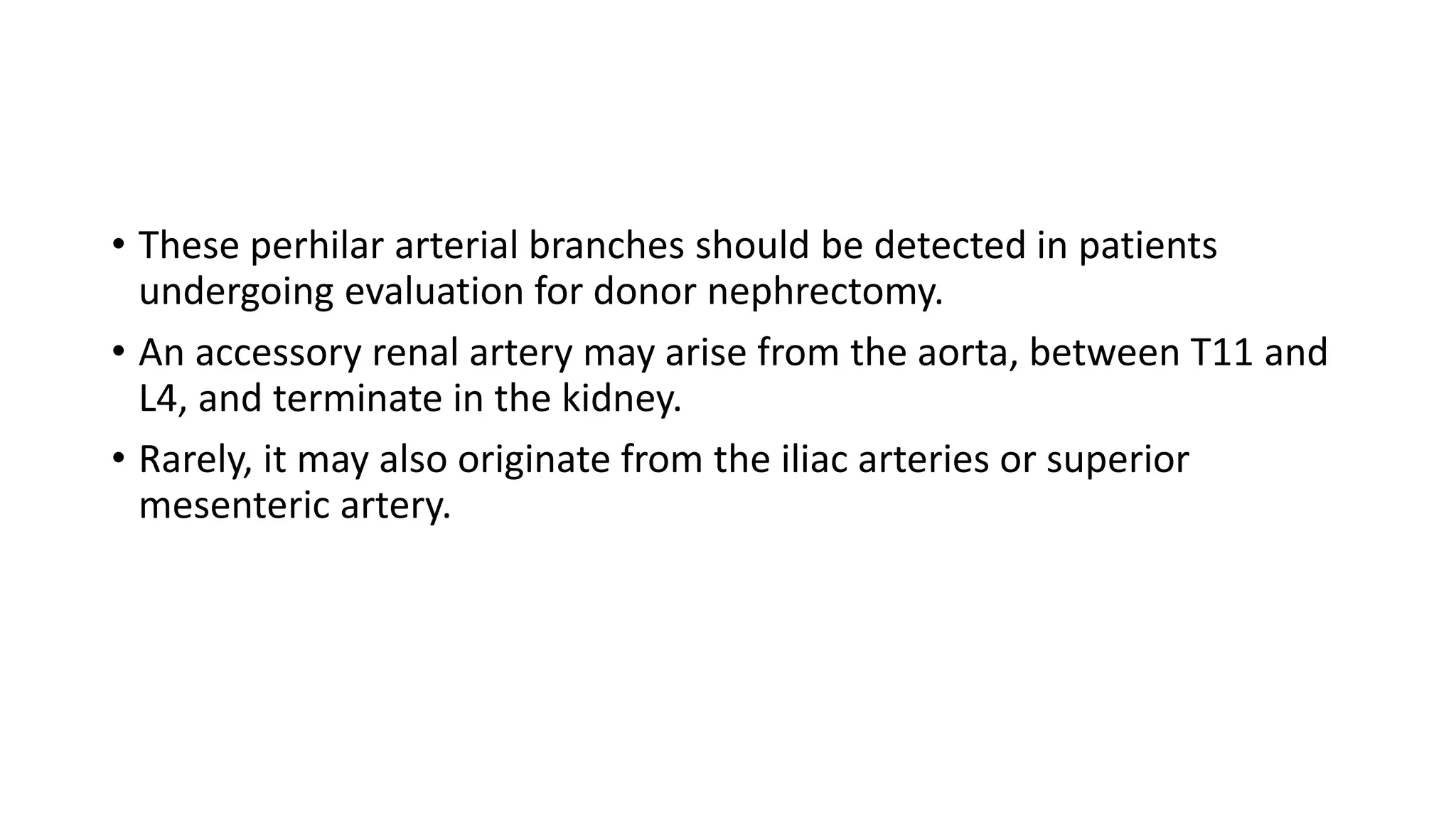 Renal vascular anatomy | PPTX