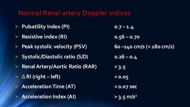 Renal vascular disease