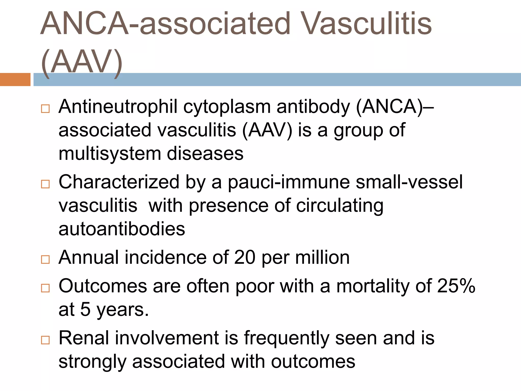 Renal vasculitis | PPTX