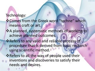 The Meaning of Educational Technology | PPTX