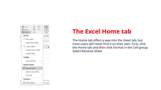 Renaming Excel Sheet ,Various way to rename excel sheet r | PPTX