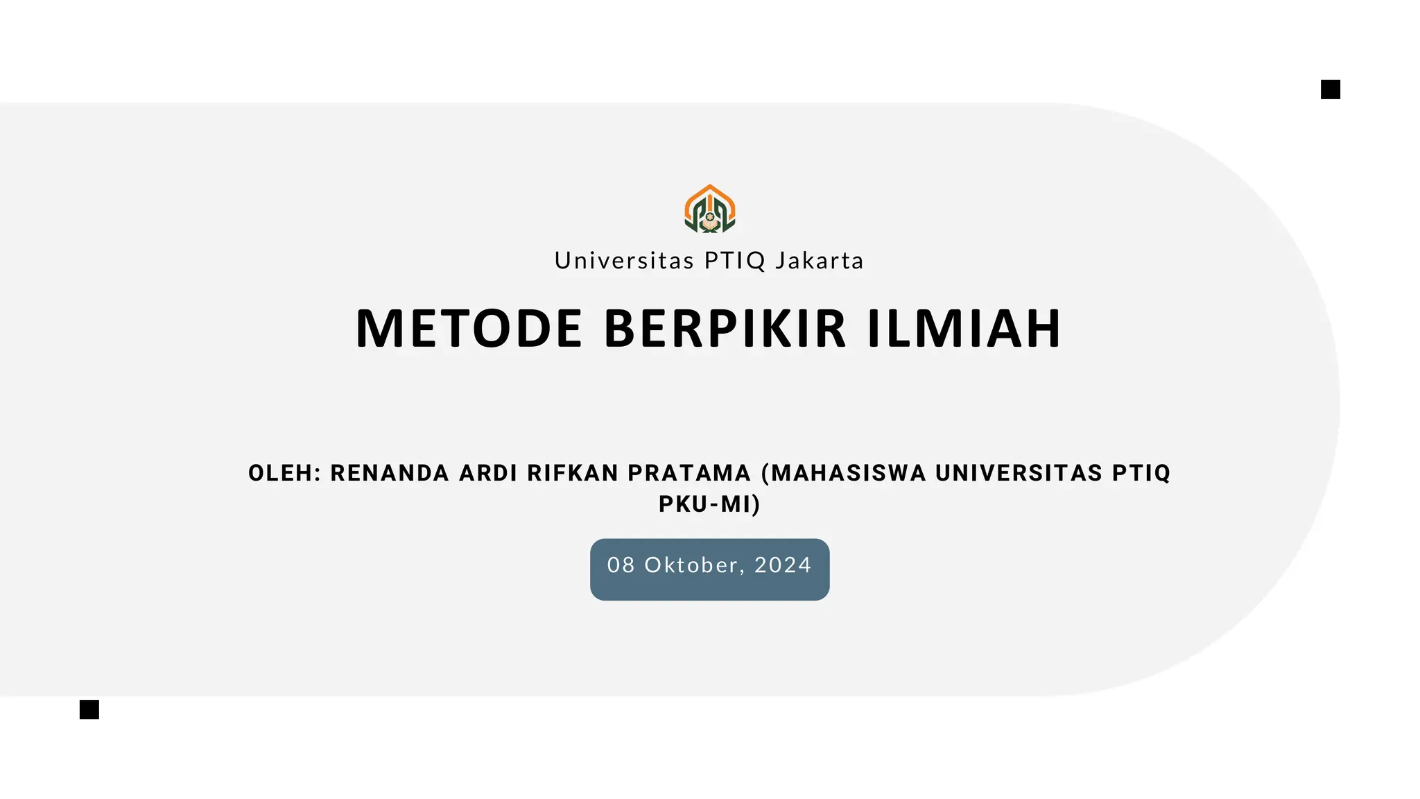 [Renanda] Metode Berpikir Ilmiah Power Point | PDF