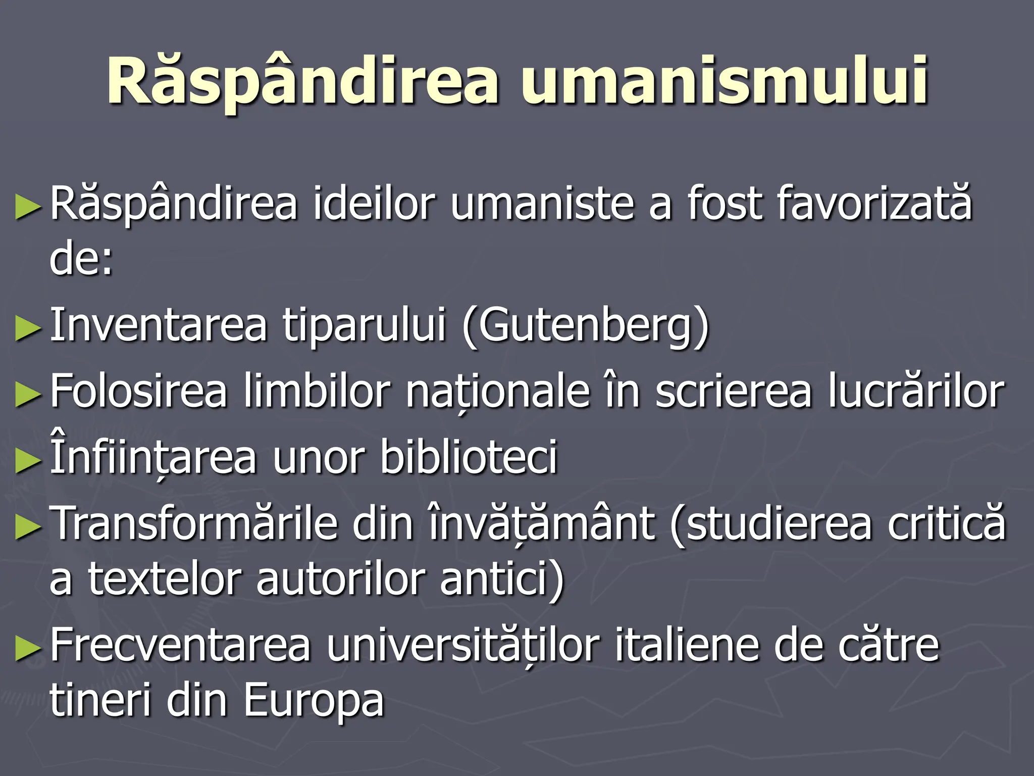 Renașterea artistică și umanismul în Europa | PPT
