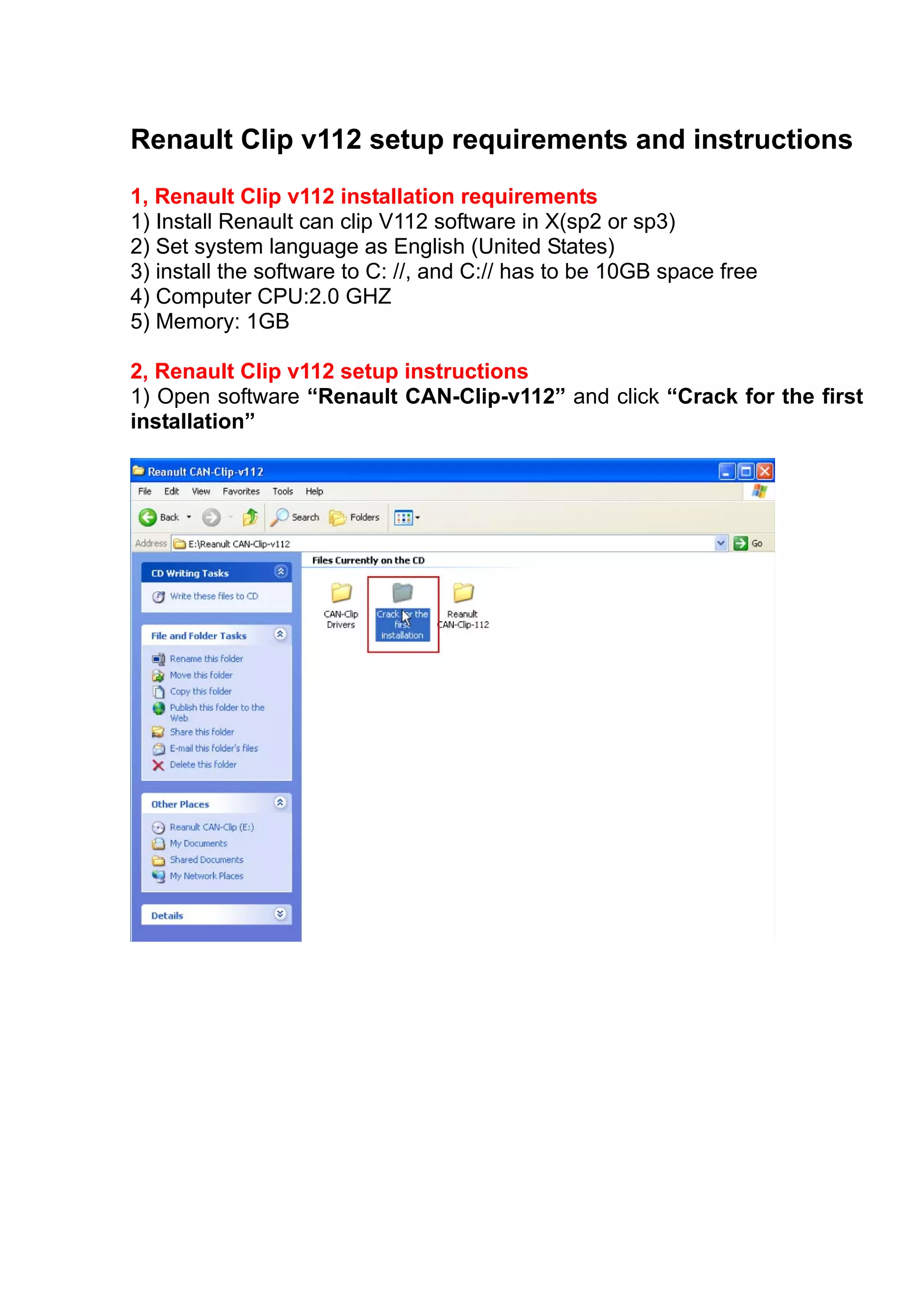 Renault can clip v131 installation manual | PDF