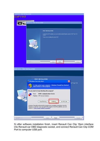 Renault can clip v131 installation manual | PDF