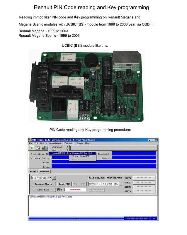 Renault pin-code-reading-and-key-programming | PDF