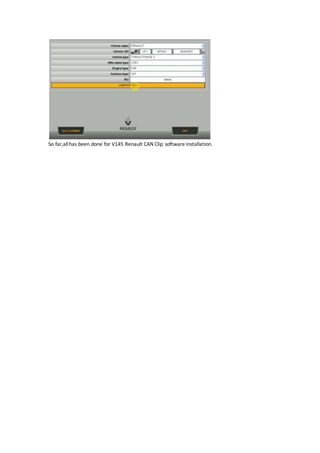Renault can clip v145 installation instructions | DOCX