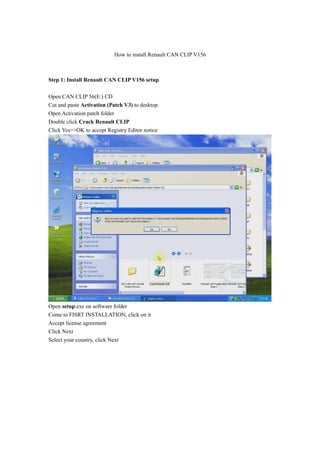 Install Renault can clip v156 software-obd365 | DOC