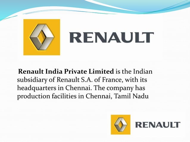 Renaultindiaprivatelimited | PPT