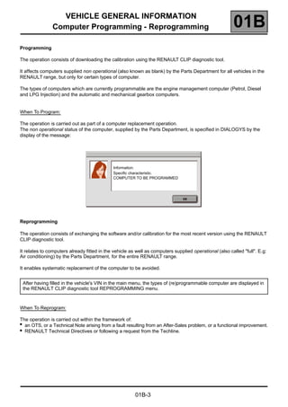 Renault re prog procedure (eng) | PDF